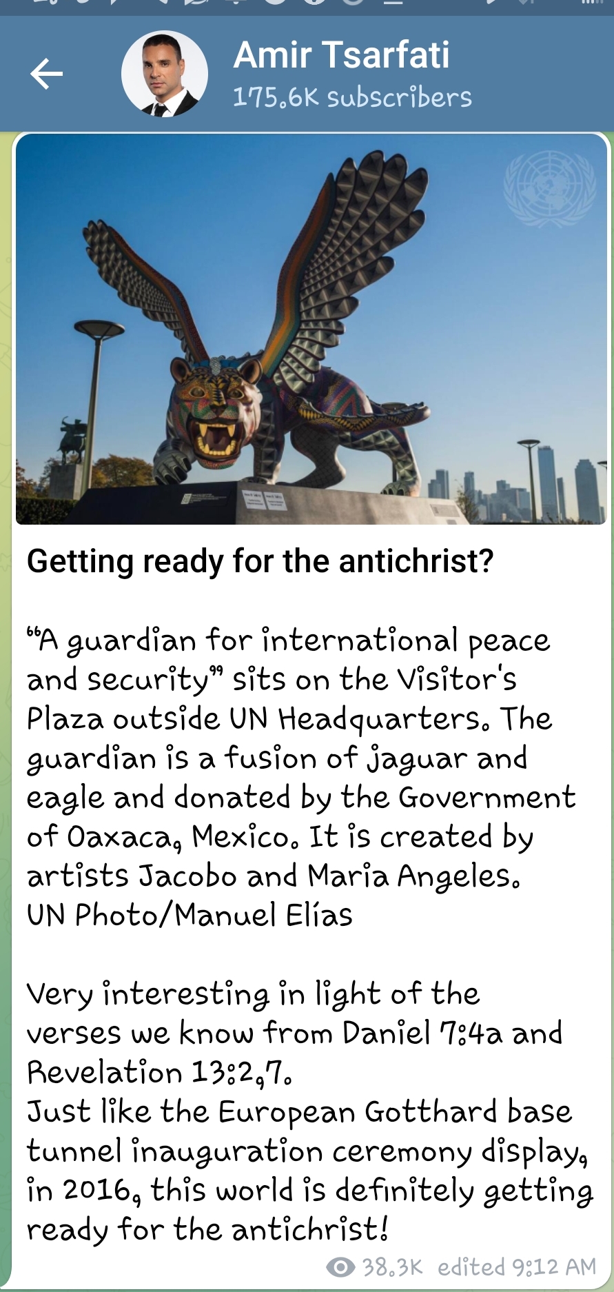 Have You Seen The New UNITED NATIONS Sculpture For “Peace And Safety ...